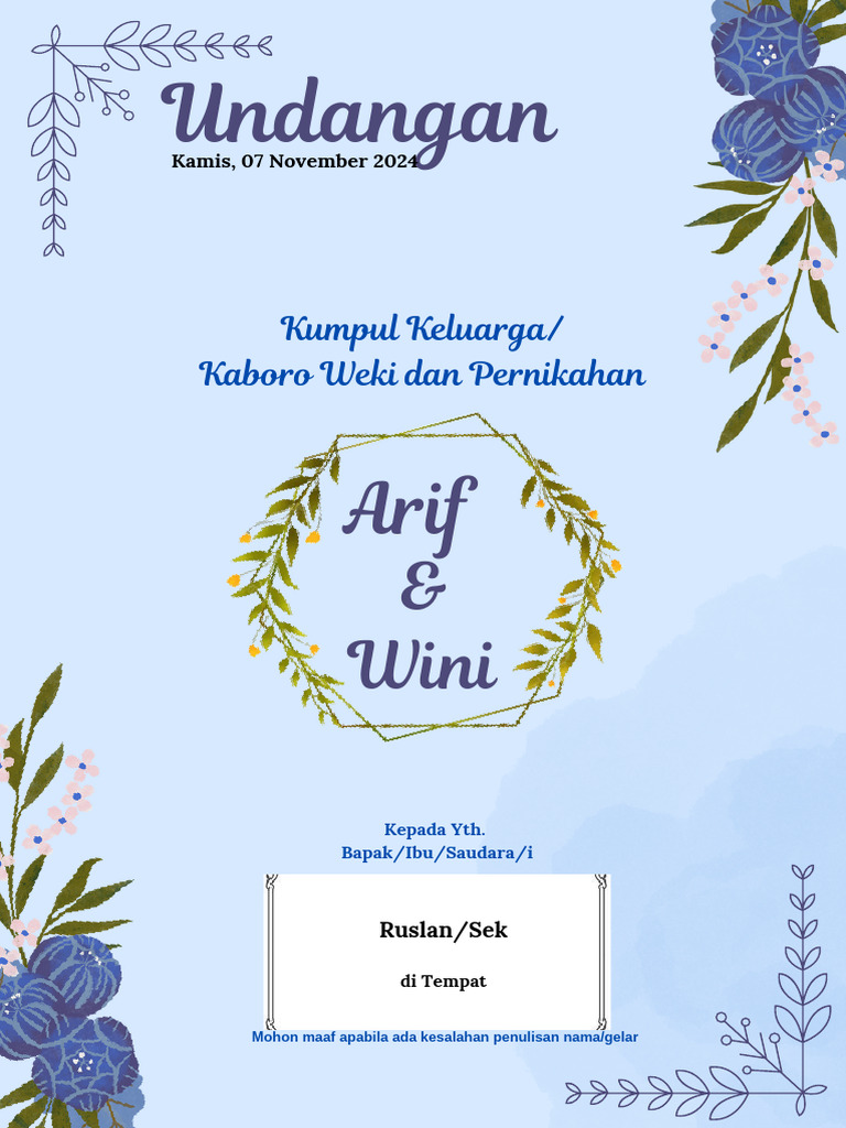 Undangan Ruslan | PDF