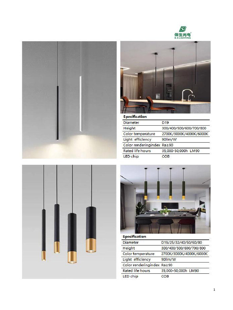(Pendan Lamp-B.s Lighting | PDF