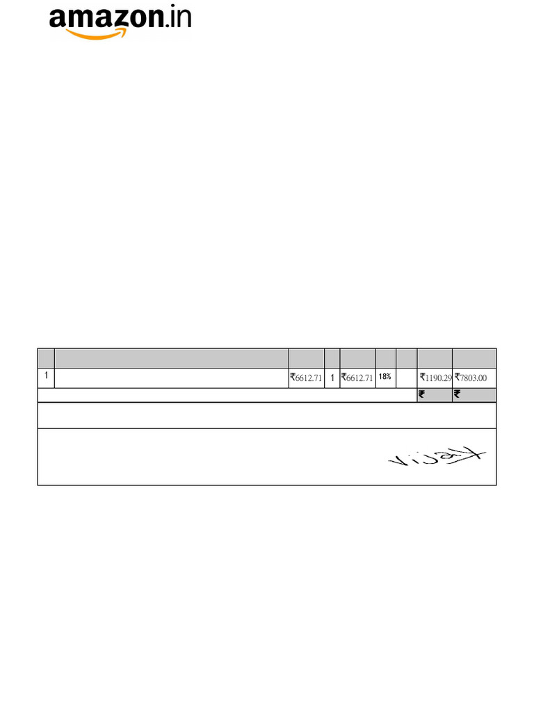 Chair Bill Amazon Original | PDF | Invoice | Value Added Tax