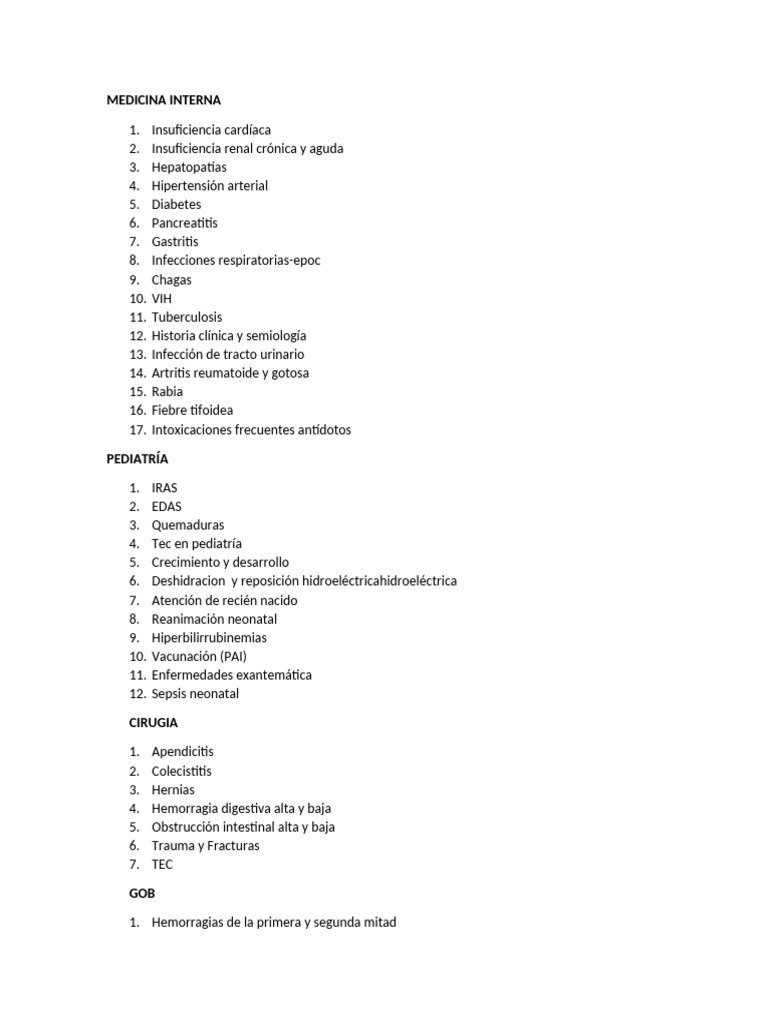 Temario Examen de Grado | PDF