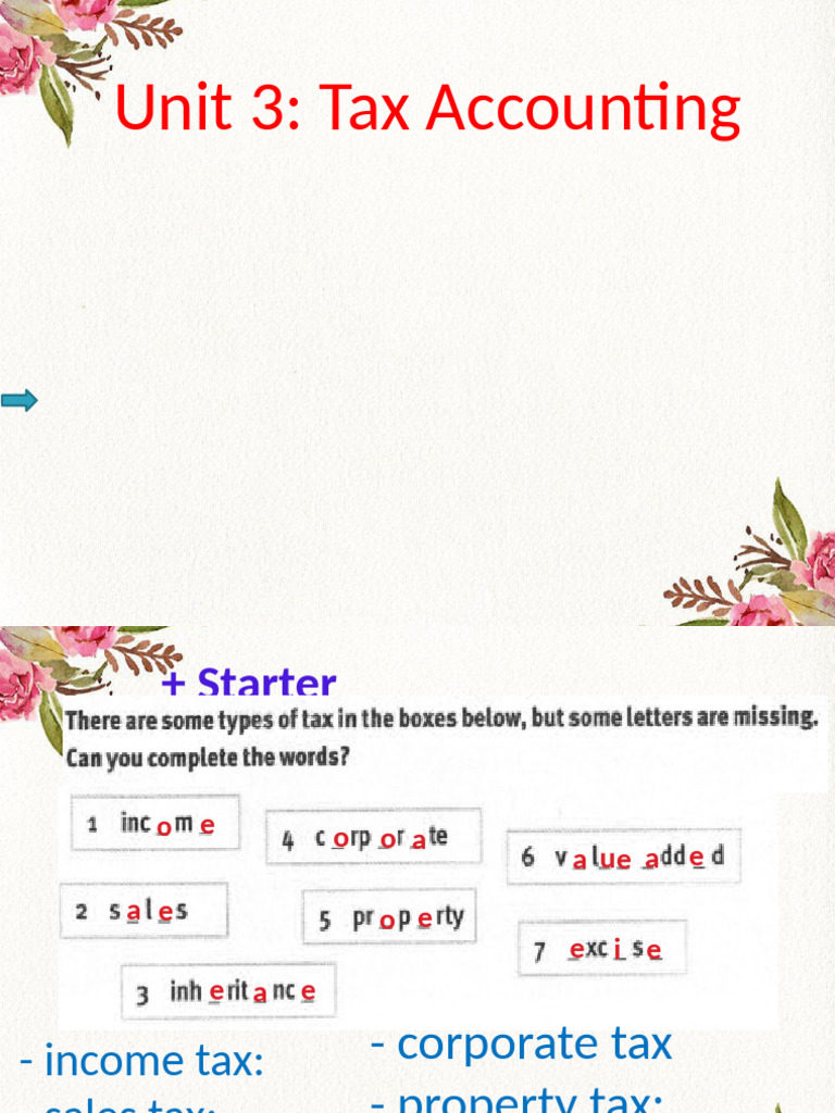 Unit 3 | PDF | Taxes | Depreciation