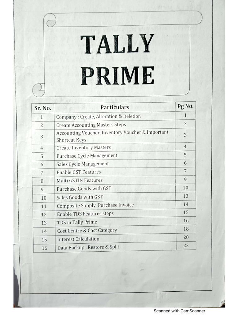 Tally Prime | PDF