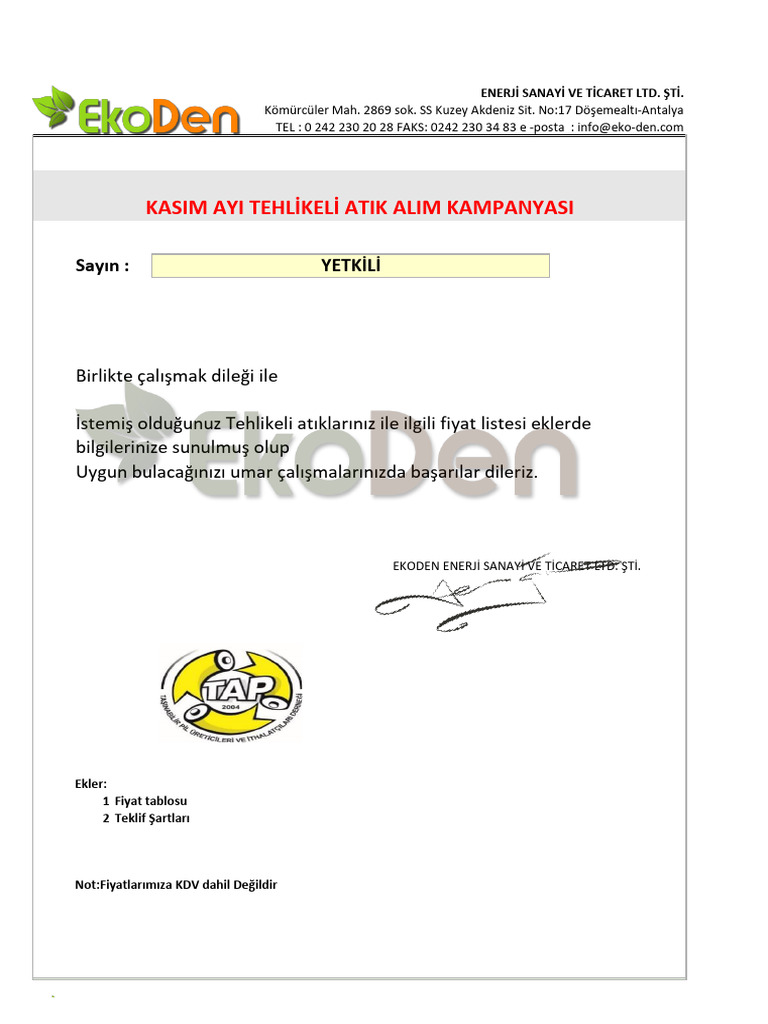 Kasim Ayi Atik Alim Kampanyasi | PDF