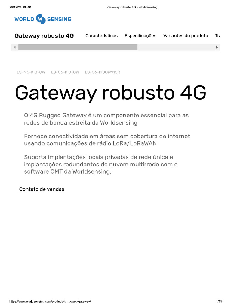 Gateway Robusto 4G | PDF