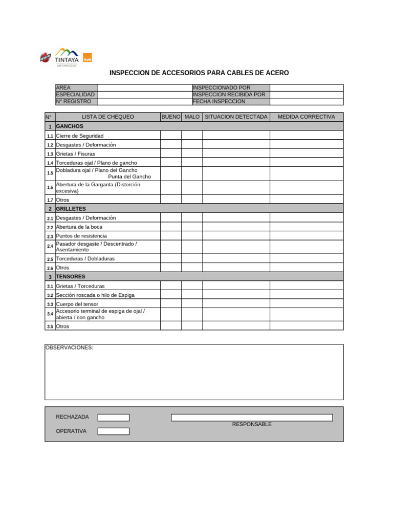 Check List Integrado Implementación Volquete | PDF | Tecnología de ...