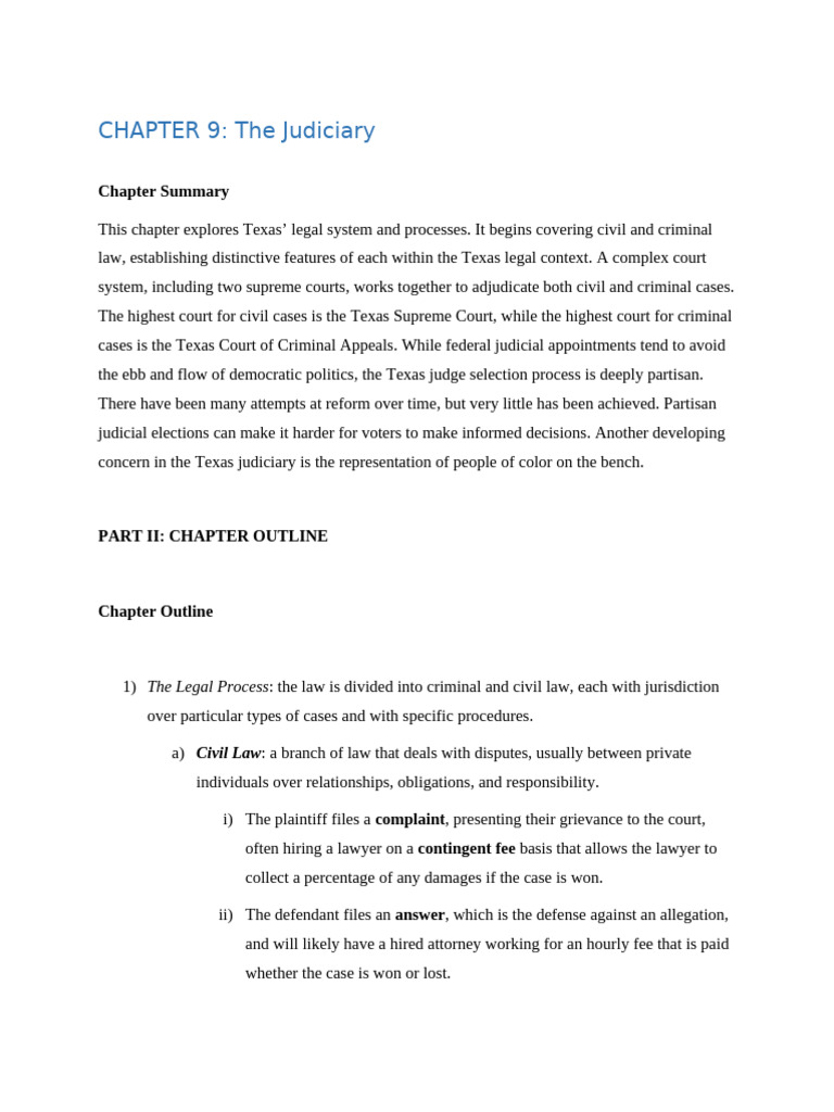 Chapter 9 Outline-1 | PDF | Plea Bargain | Appeal