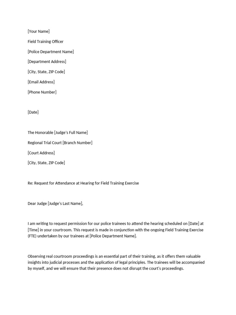 FTO Request To RTC | PDF