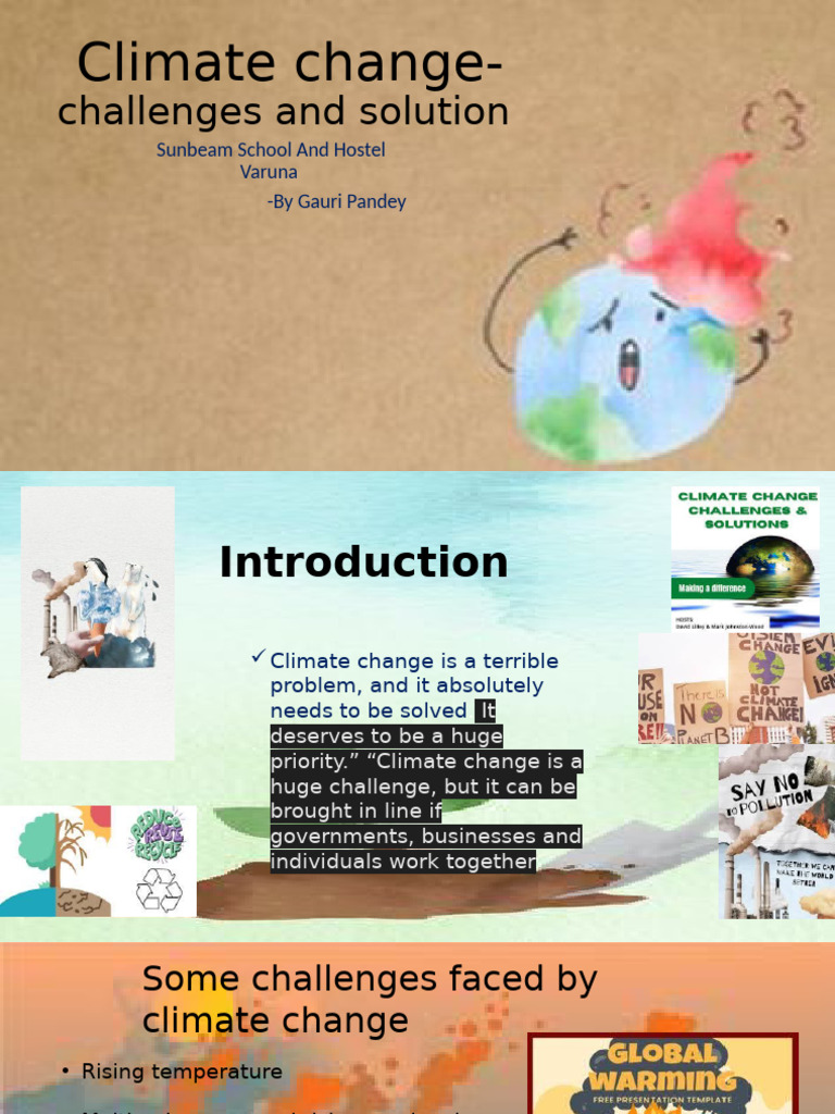 Climate Change - Challenges and Solution Gauri Pandey (Autosaved) | PDF