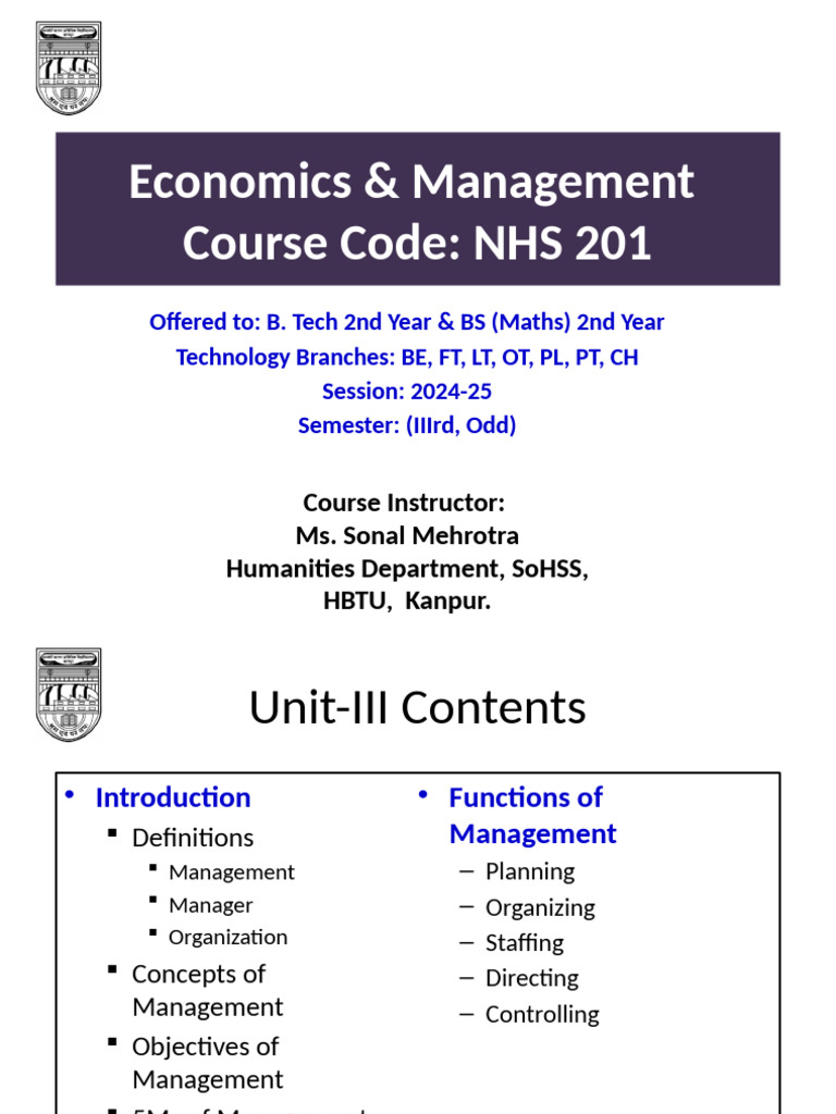 e&m -Unit III (Part i) | PDF | Leadership | Human Resources