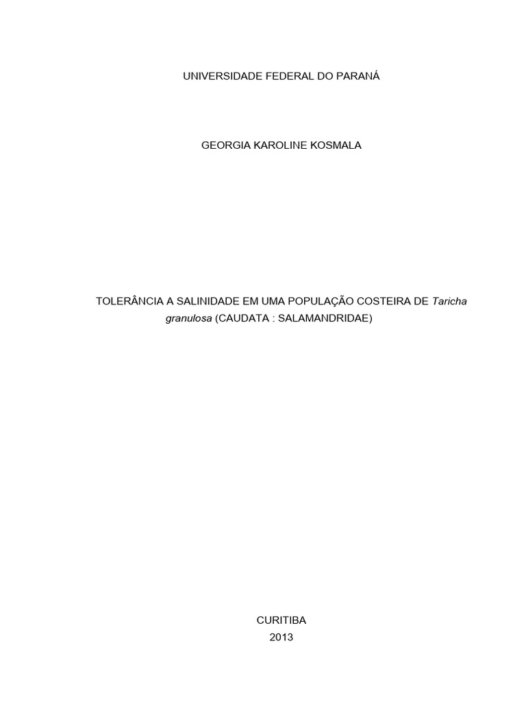 Georgia Karoline Kosmala - Monografia Corrigida | PDF | Ambiente natural | Água