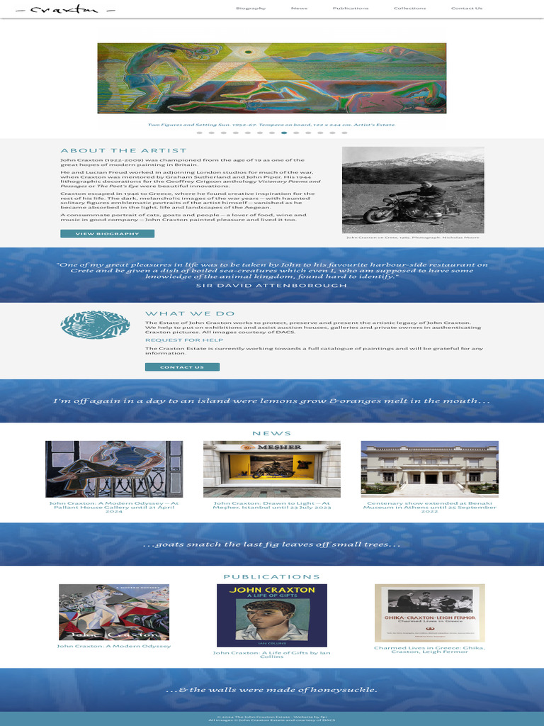 John Craxton 1922-2009 – John Craxton, artist information, English ...