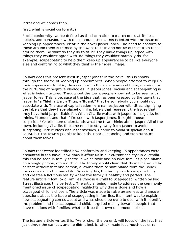 Social Conformity - Nathan Chee | PDF | Behavioural Sciences | Psychology