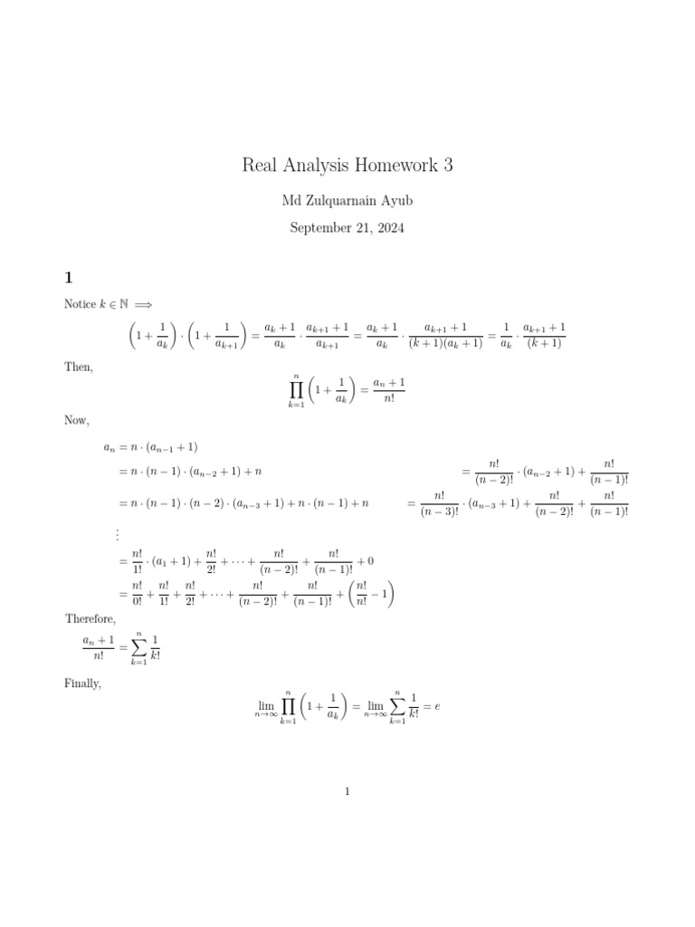 Real Anaylsis 3 | PDF | Mathematical Analysis | Mathematics