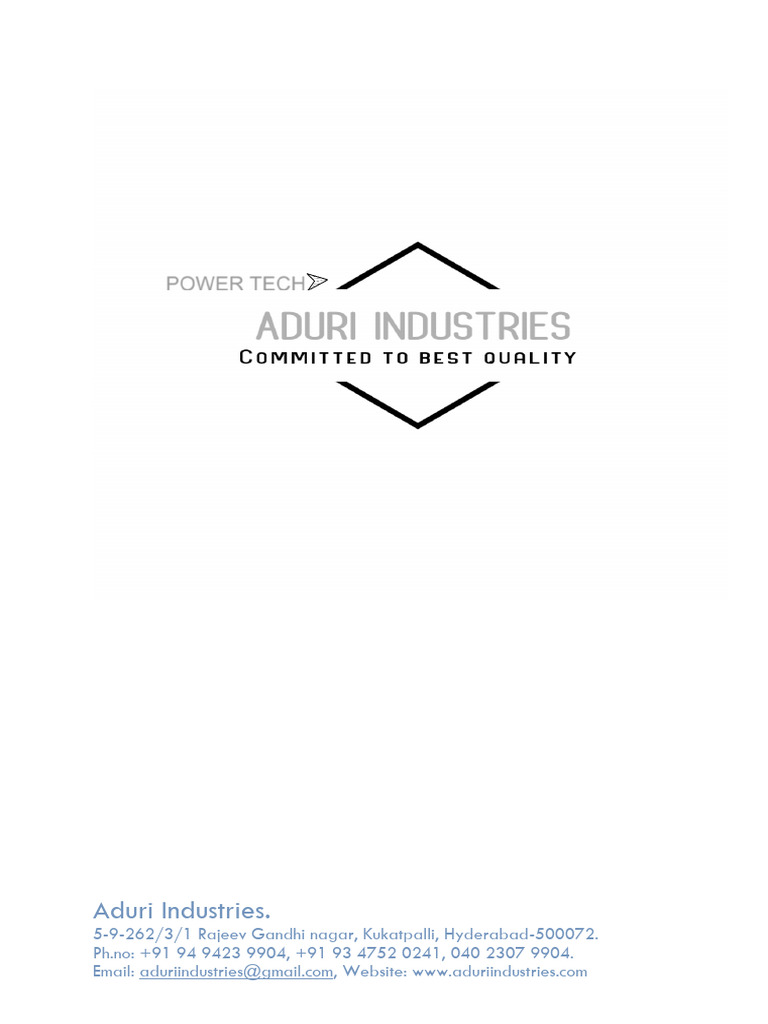 Aduri Industries | PDF
