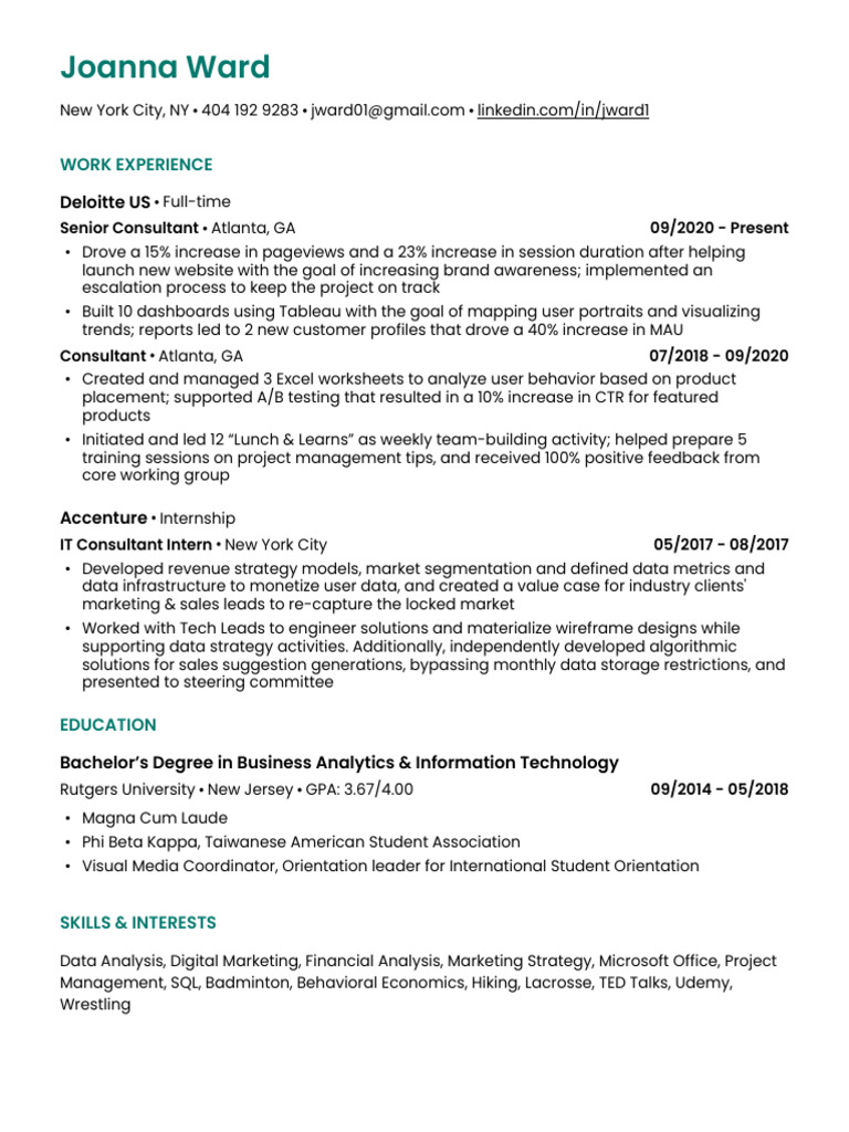 (Shared Externally) Joanna Resume-Final | PDF