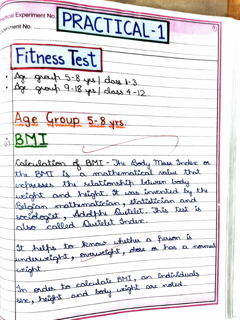 Practical-1: Fitness Lestt | PDF
