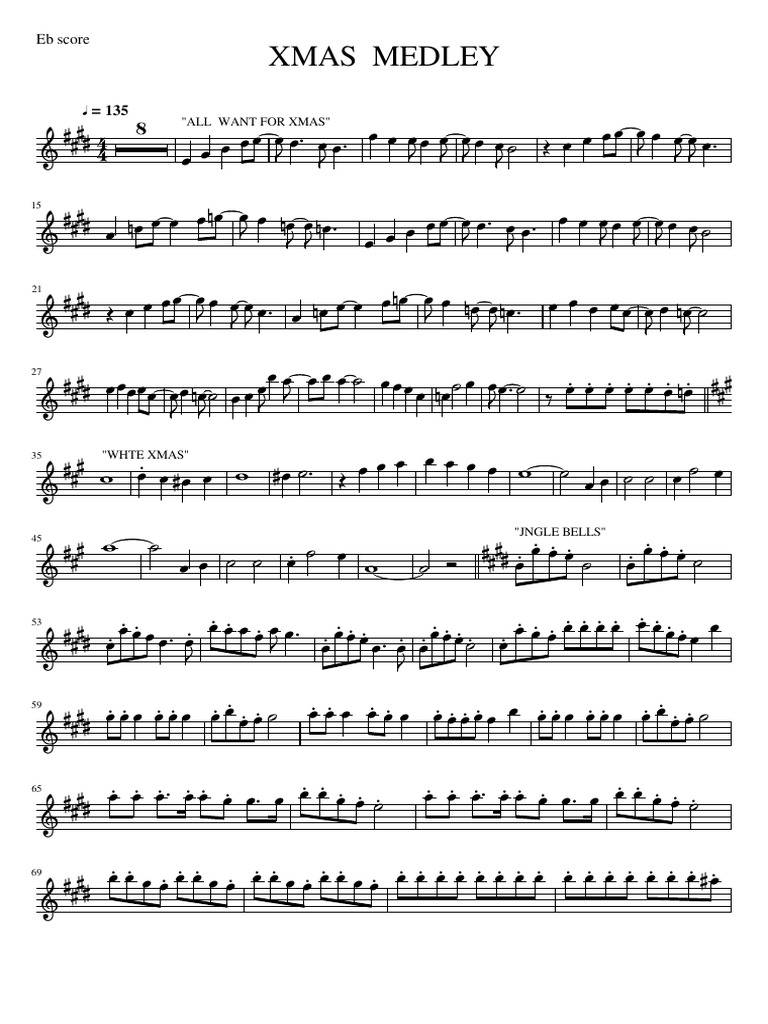 Christmas Sheet Music Medley | PDF