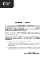 Indemnity Bond Sample Format | PDF | Finance & Money Management | Politics