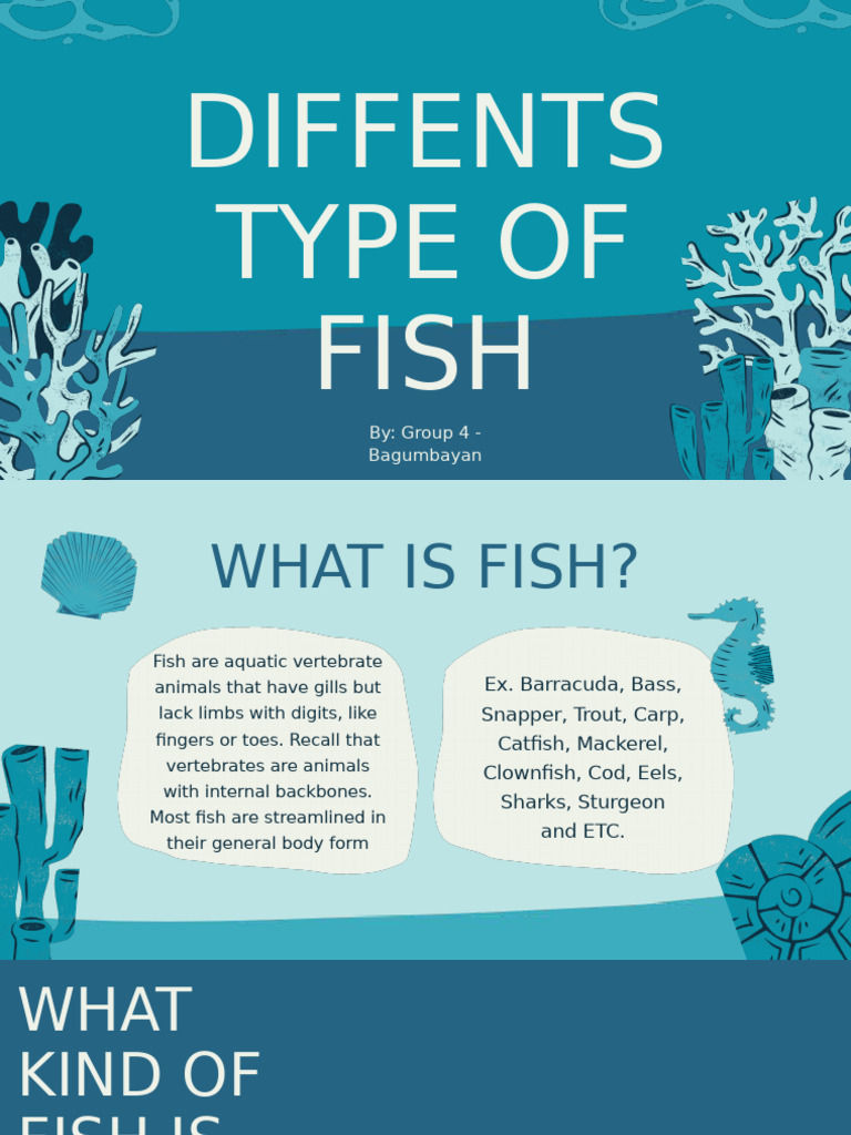 PPT-FOR-TVE-TYPES-OF-FISH | PDF | Fish | Fish And Humans
