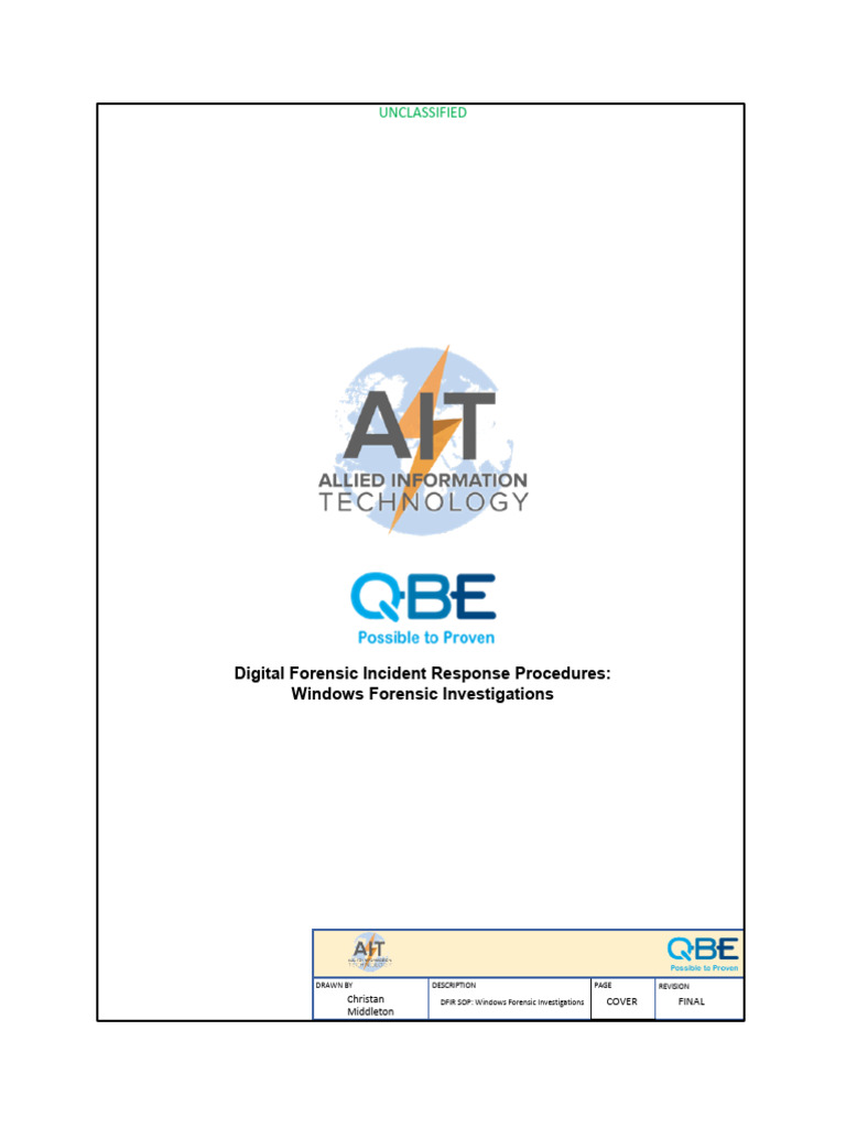 (FINAL) Digital Forensics - Windows Forensic Investigations-200224 | PDF | Computer File ...