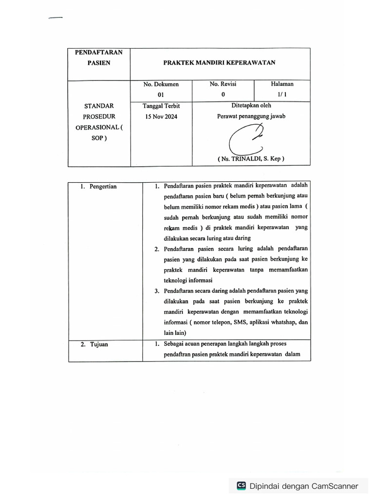 Spo Pendaftaran | PDF
