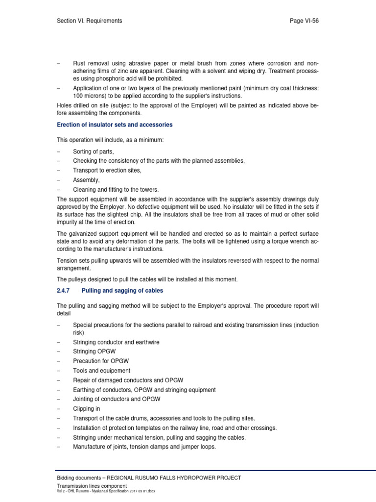 Pulling and sagging of cables | PDF | Optical Fiber | Electric Power ...