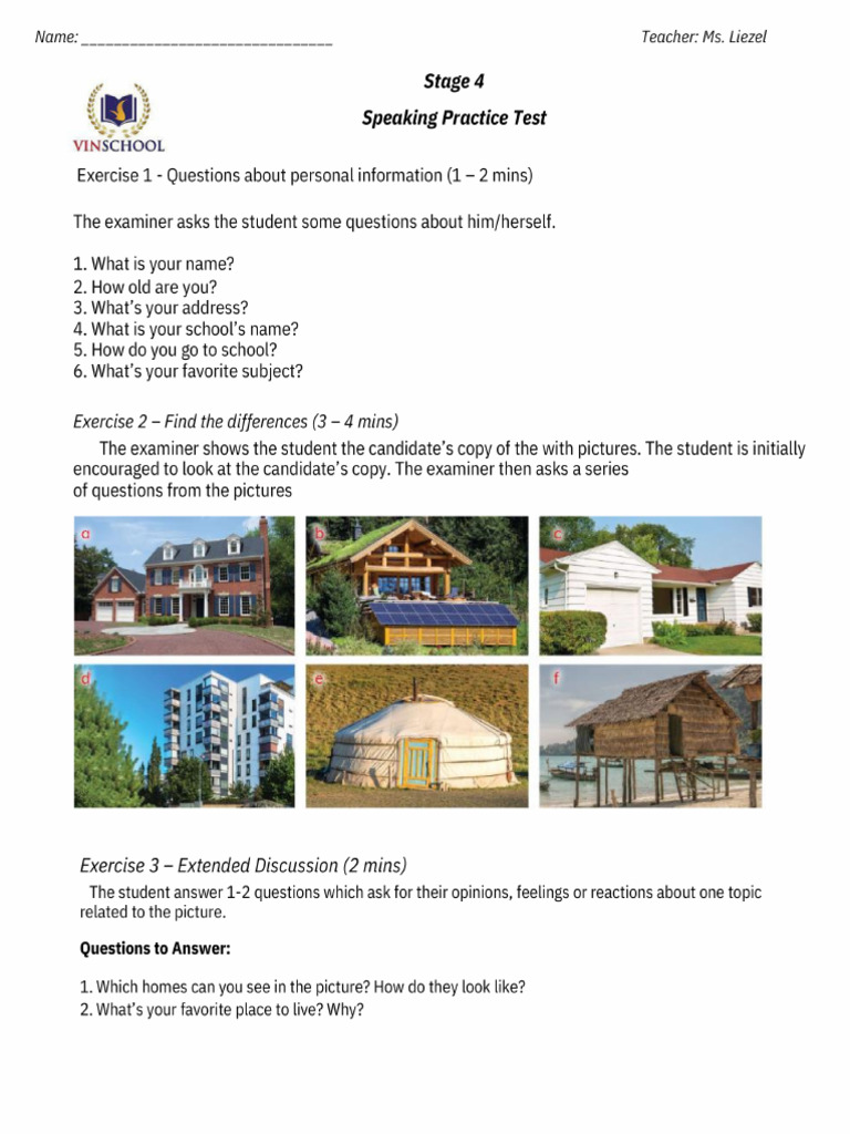 Stage-4-Speaking-Practice-Test | PDF