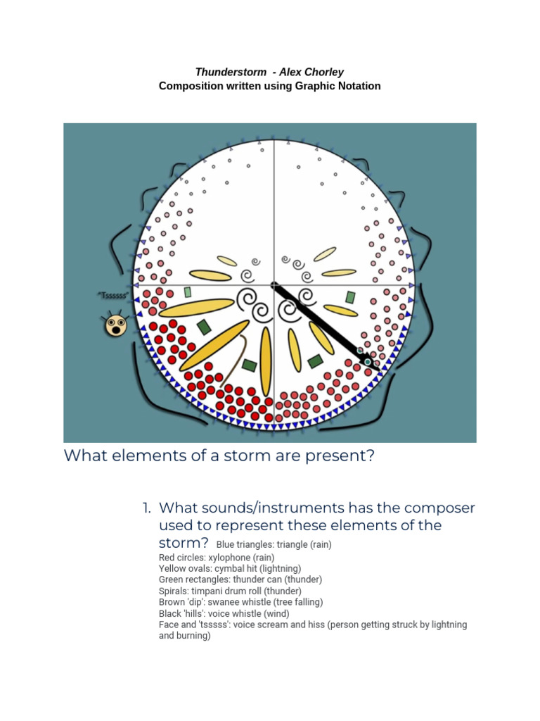 Thunderstorm - Composition Written Using Graphic Notation | PDF