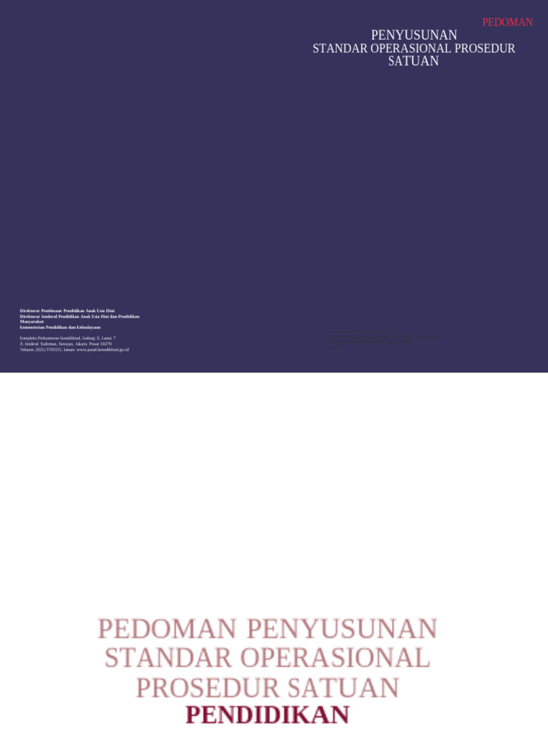 Buku Pedoman Penyusunan SOP | PDF