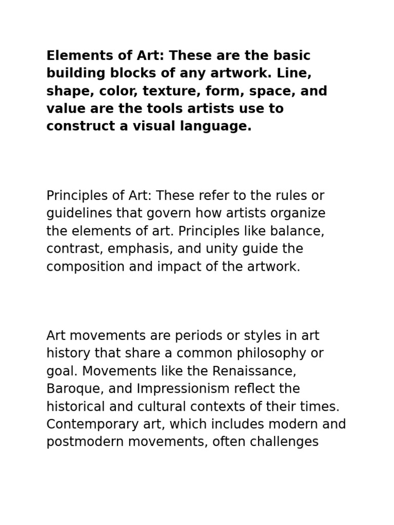 Elements of Art | PDF