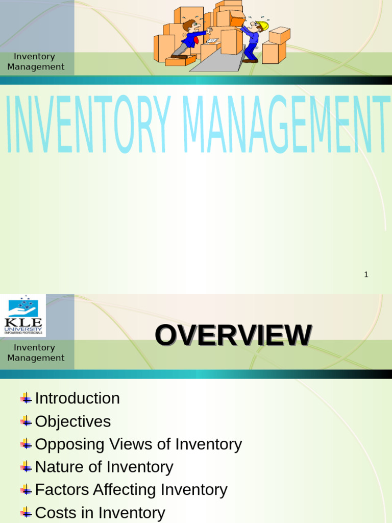 Inventory Management | PDF | Inventory | Demand