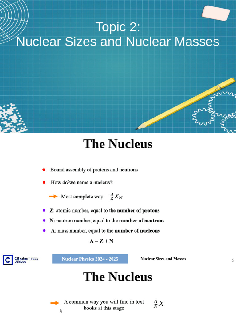 Nuc Sizes & Masses | PDF | Isotope | Atomic Nucleus
