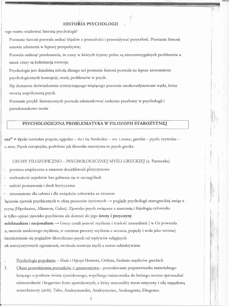Historia Psychologii (Skypt) +PDFA+ | PDF