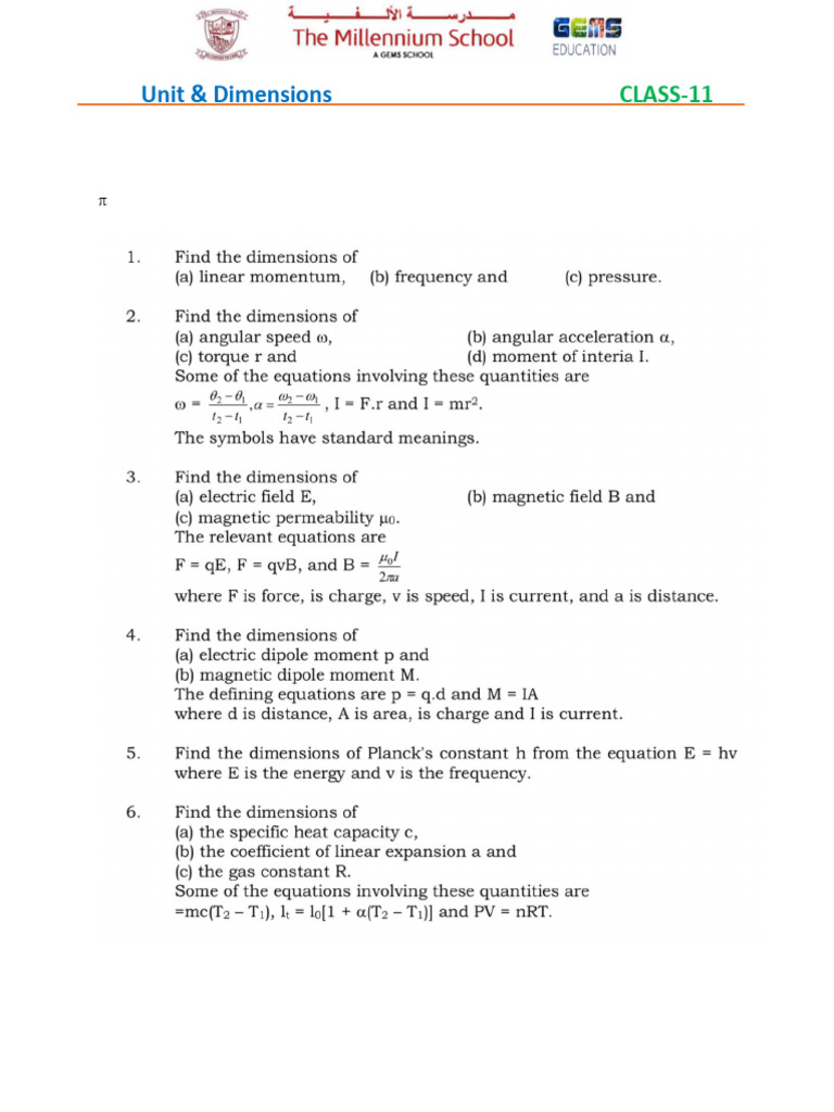 1-Unit _ Dimensions | PDF