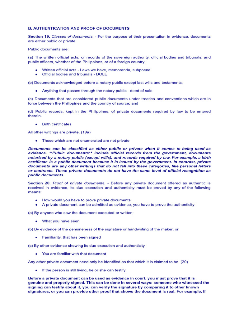 Section 19 (Rule 132) - Section 8 (Rule 133) Evidence | PDF | Witness ...