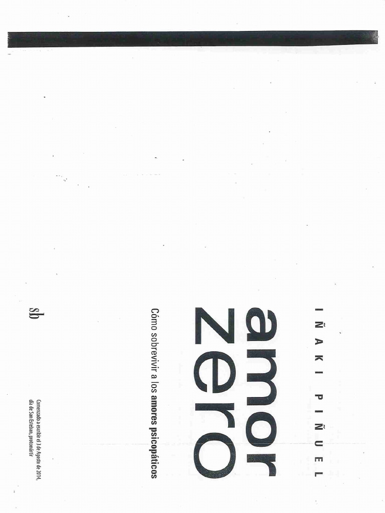 Amor Zero Librito | PDF