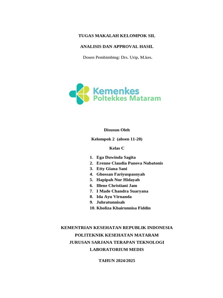 Tugas Makalah Kelompok 2 Sil - KLS C | PDF