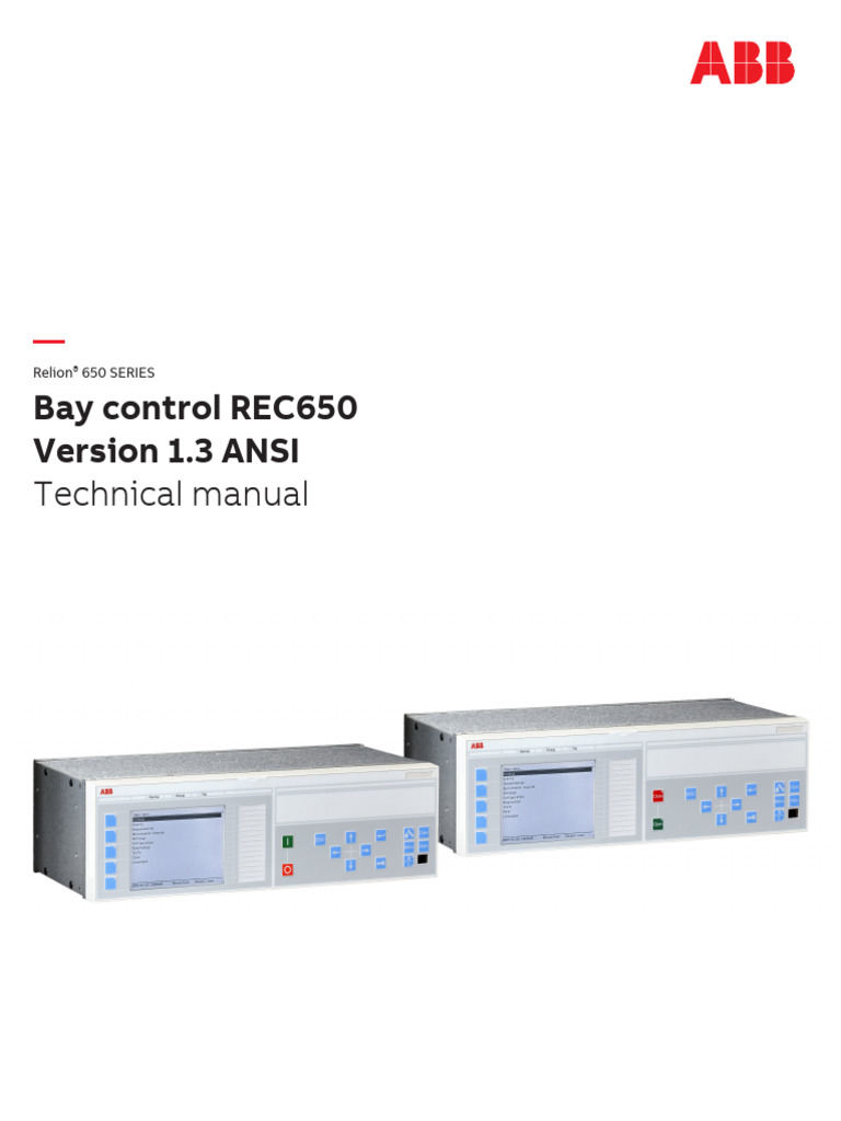 Technical Manual Rec650 v1.3 Ansi | PDF | Electromagnetic Compatibility | Computer Engineering