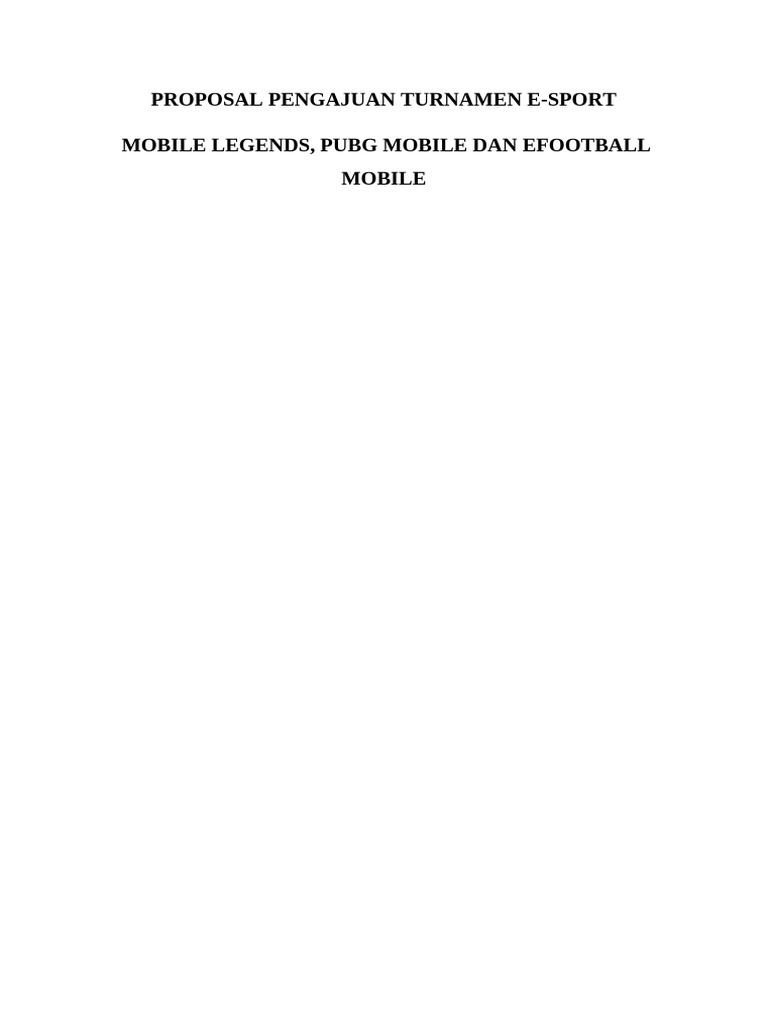 Proposal e Sport | PDF