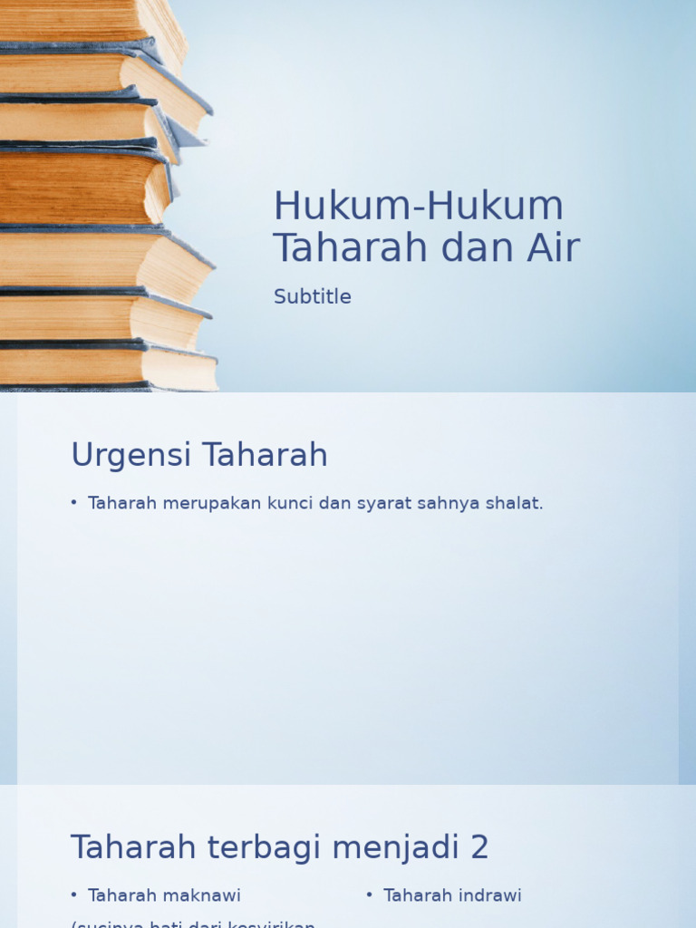 Hukum-Hukum Taharah dan Air | PDF