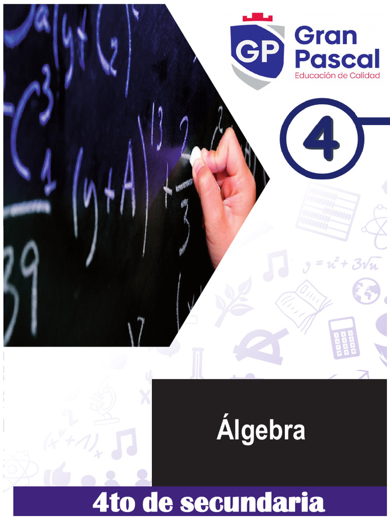 1 - ÁLGEBRA 4to Secundaria | PDF | Matriz (Matemáticas) | Determinante