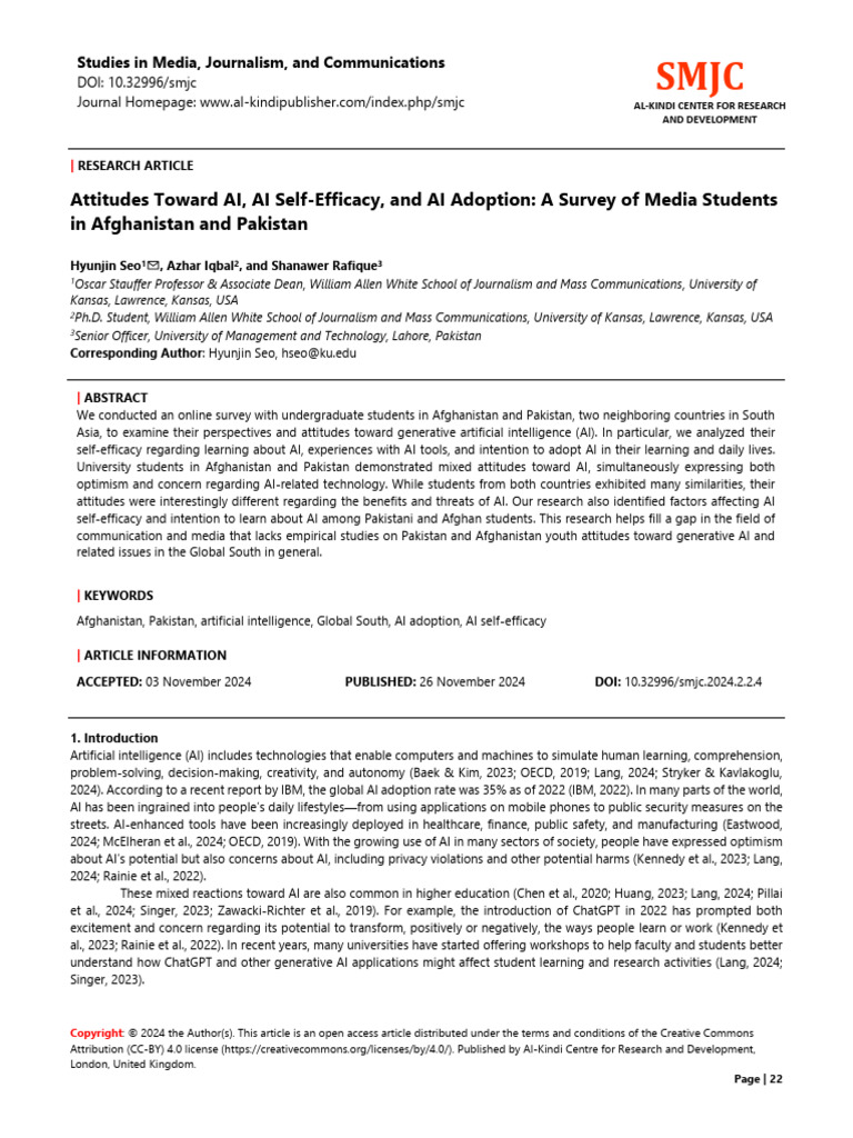 Attitudes_Toward_AI_AI_Self-Efficacy_and_AI_Adopti | PDF | Survey ...