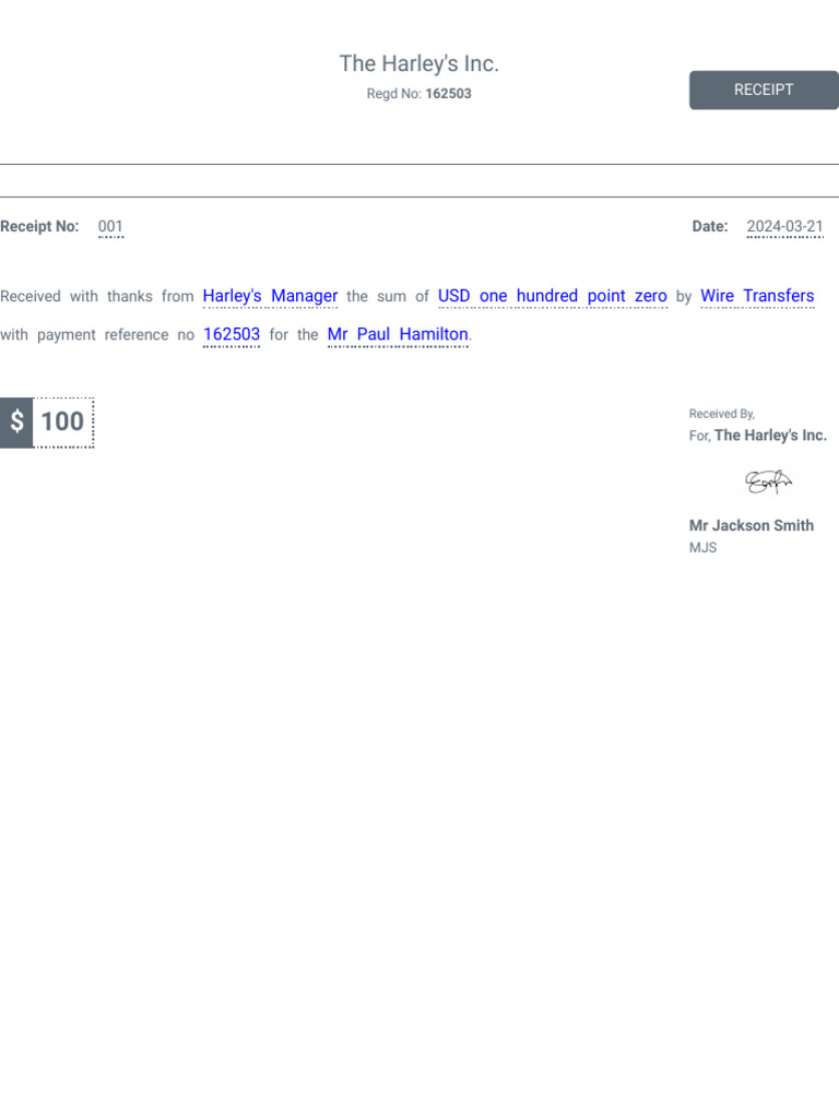 Receipt Maker | PDF