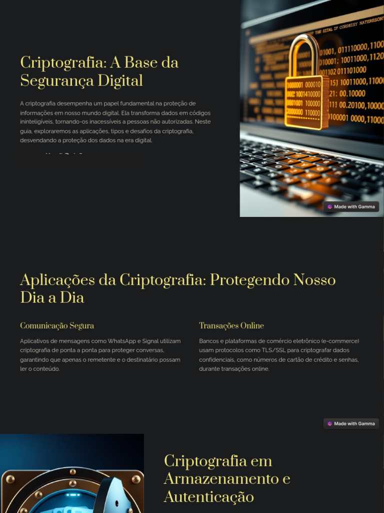 Slide Sobre Criptografia | PDF | Criptografia | Sigilo