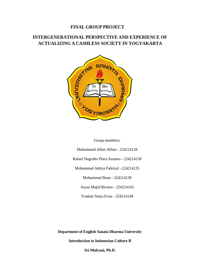 Group Project For Final Test | PDF | Cash | Economies