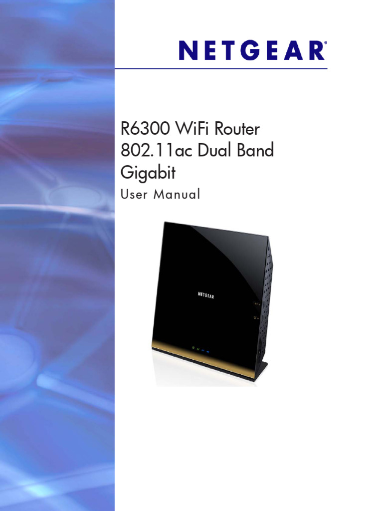 R6300_UM_18Jun12 | PDF | Wi Fi | Ip Address
