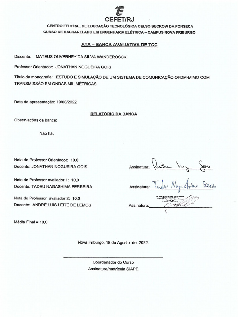 BANCA TCC 2022 - Frente | PDF