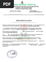NYSC Medical Fitness Certificate Sample | PDF | Self-Improvement