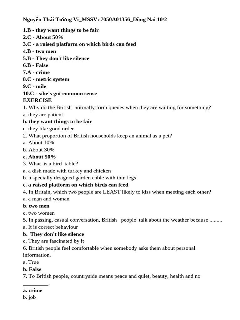 EXERCISE chap 2 ATITUDIES | PDF EXERCISE chap 2 ATITUDIES | PDF