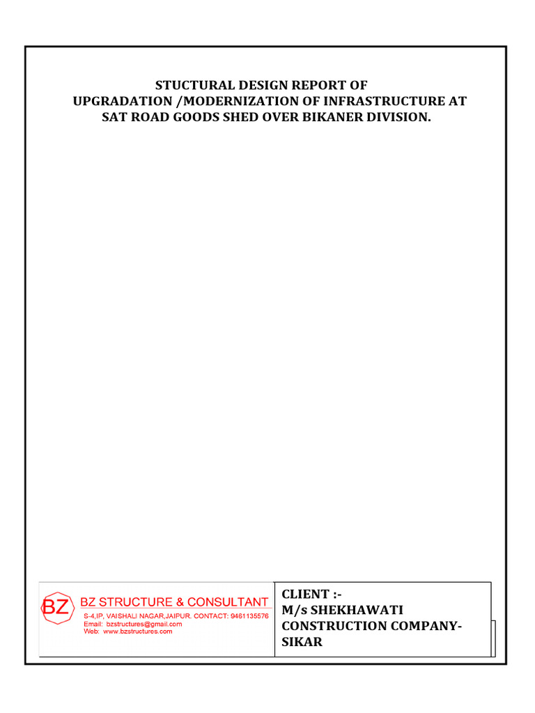 Design Report_UPGRADATION MODERNIZATION OF INFRASTRUCTURE AT BIKANER ...